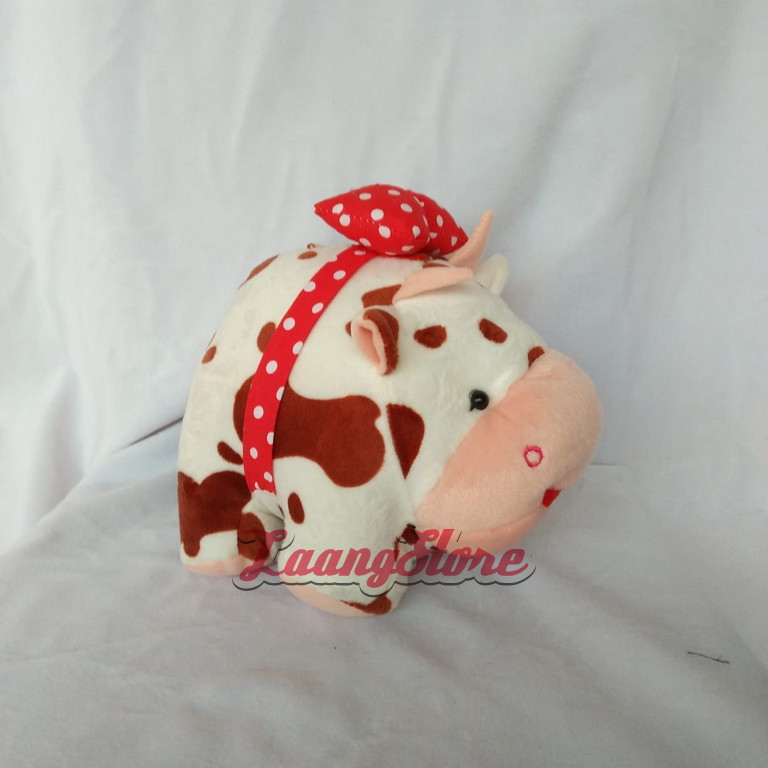Boneka Sapi Duduk Imut Lucu Lazada Indonesia 