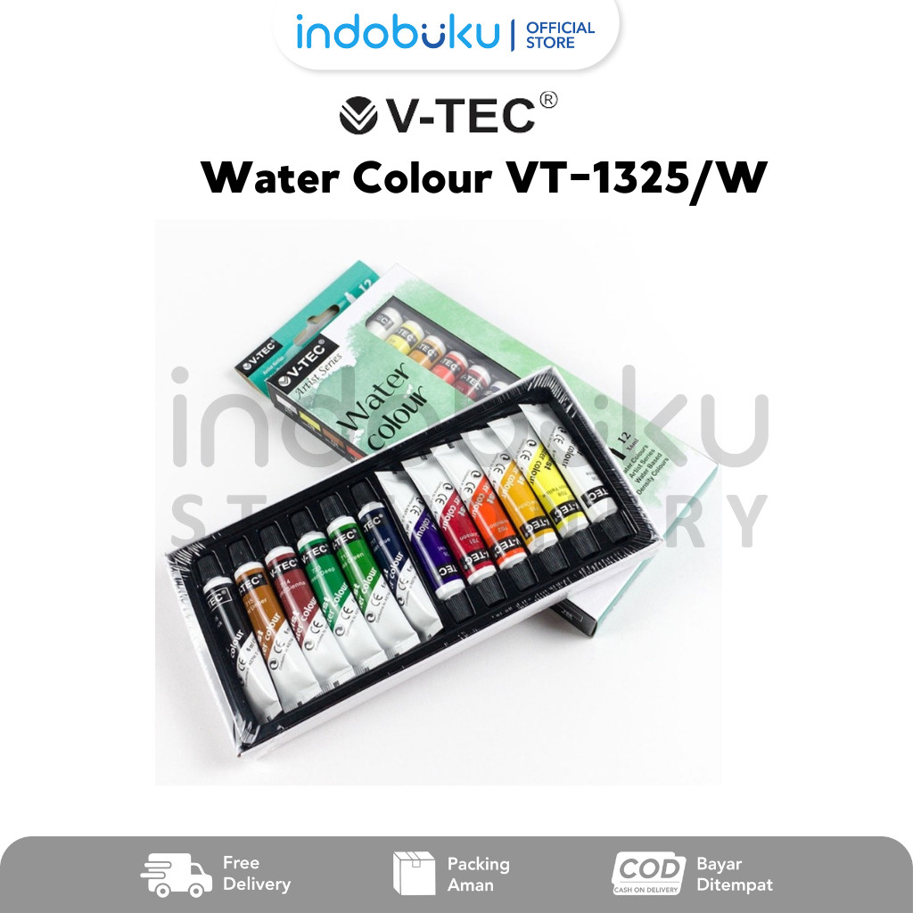 Water Colour Cat Air 12 Warna 6ML V-Tec VT-1325/W | Lazada Indonesia