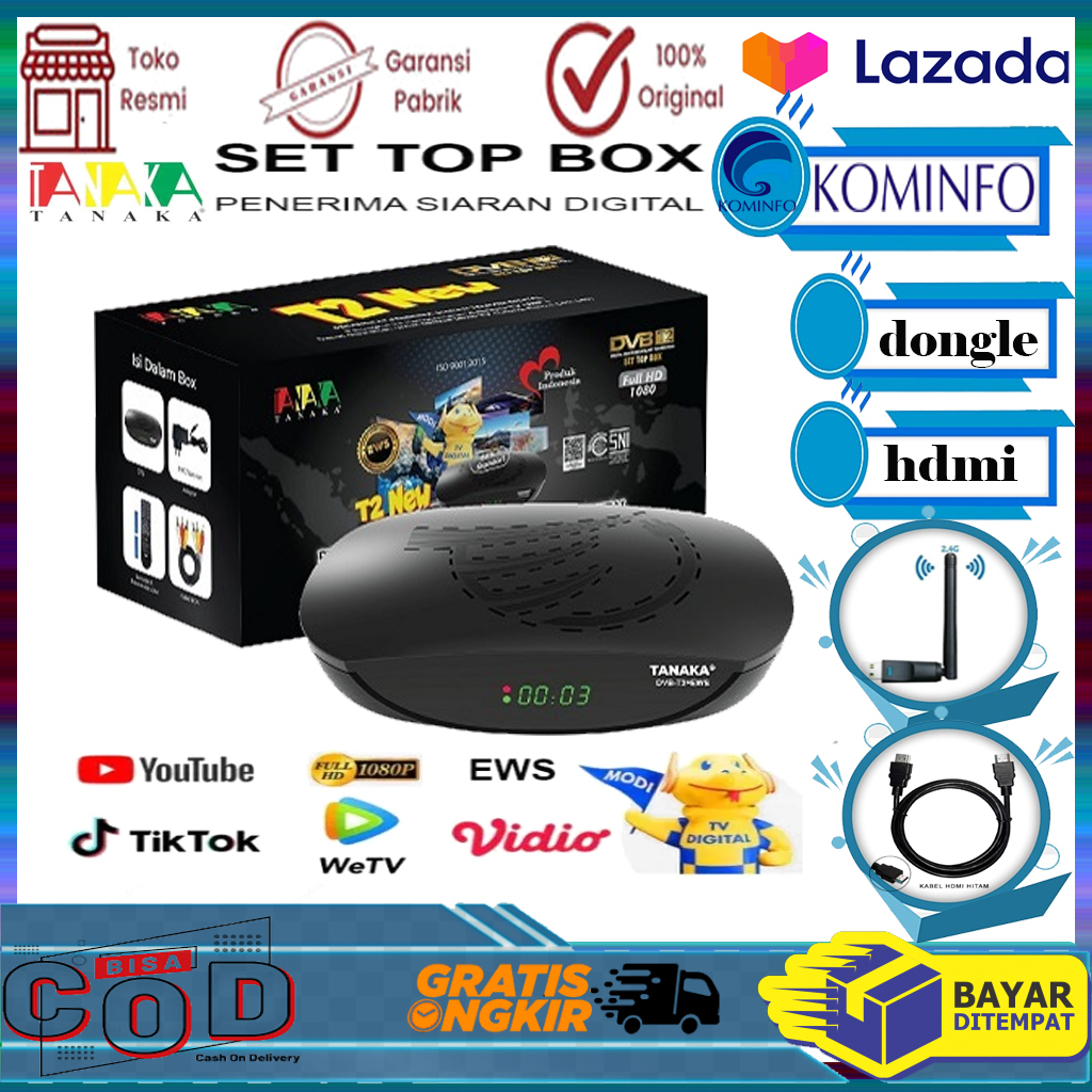 Set Top box Tv Digital Tanaka T2 NEW HD set topbox tv analog ke digital ... Set Top box Tv Digital Tanaka T2 NEW HD set topbox tv analog ke digital ...