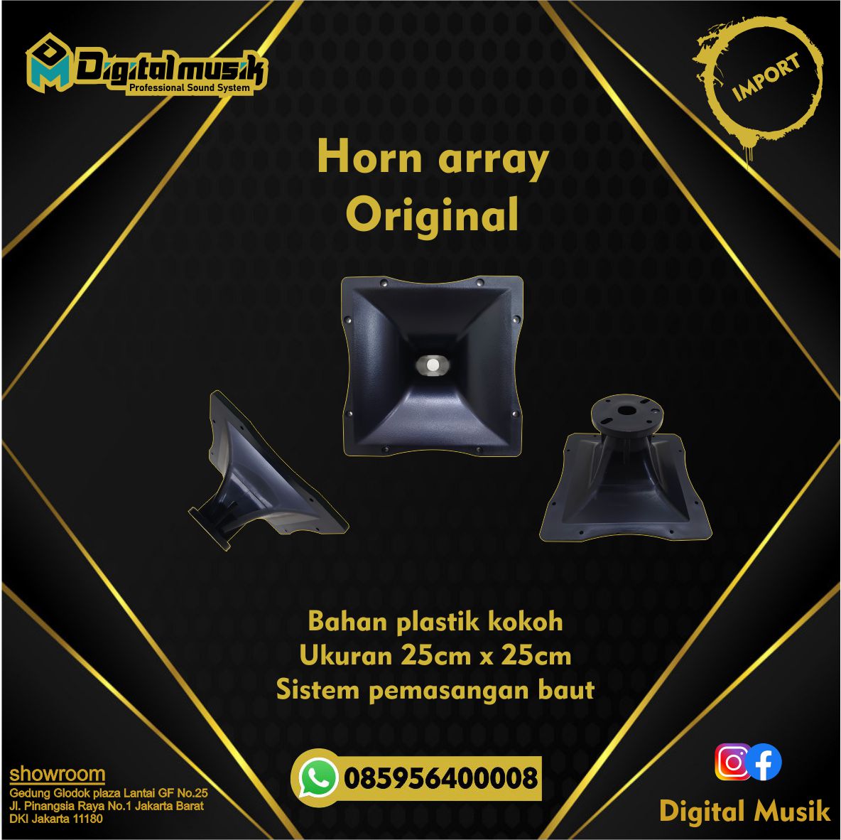 Horn array original - horn tweeter - bahan kokoh dan tahan lama ...