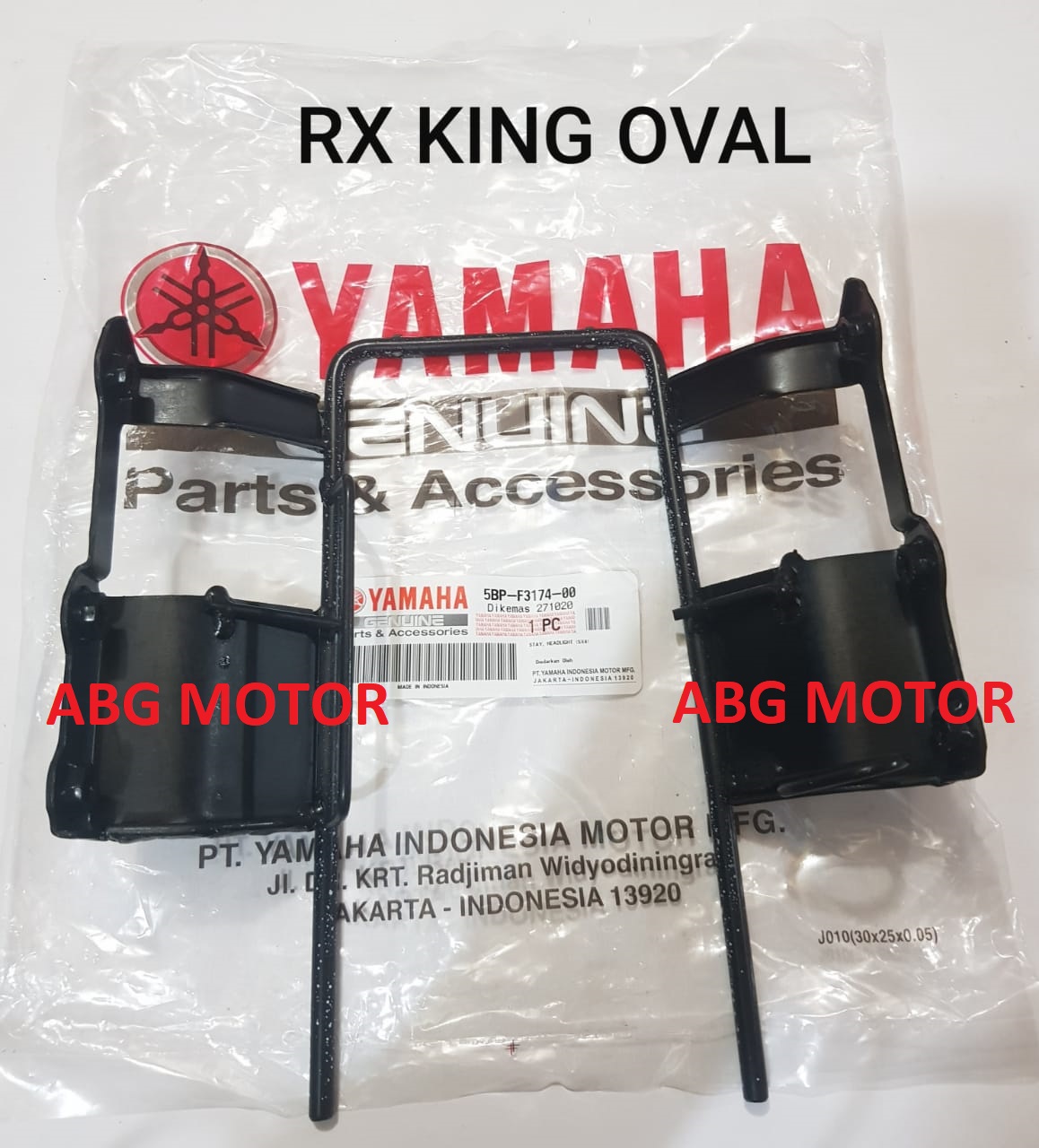 STAY HEADLIGHT BREKET BRACKET REFLEKTOR LAMPU DEPAN RX KING NEW OVAL ...