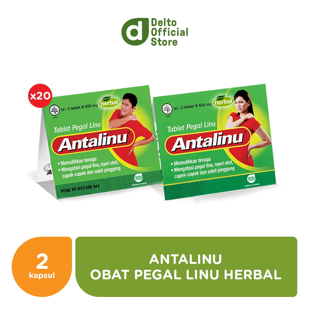 Antalinu Obat Tablet Pegal Liny 1 Box 20 Strip 2 Kapsul nyeri otot ...
