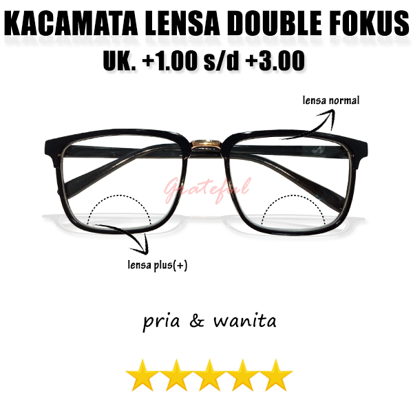 Kacamata Baca Dan Jalan (BIFOKAL) Lensa Atas Normal Dan Lensa Bawah ...
