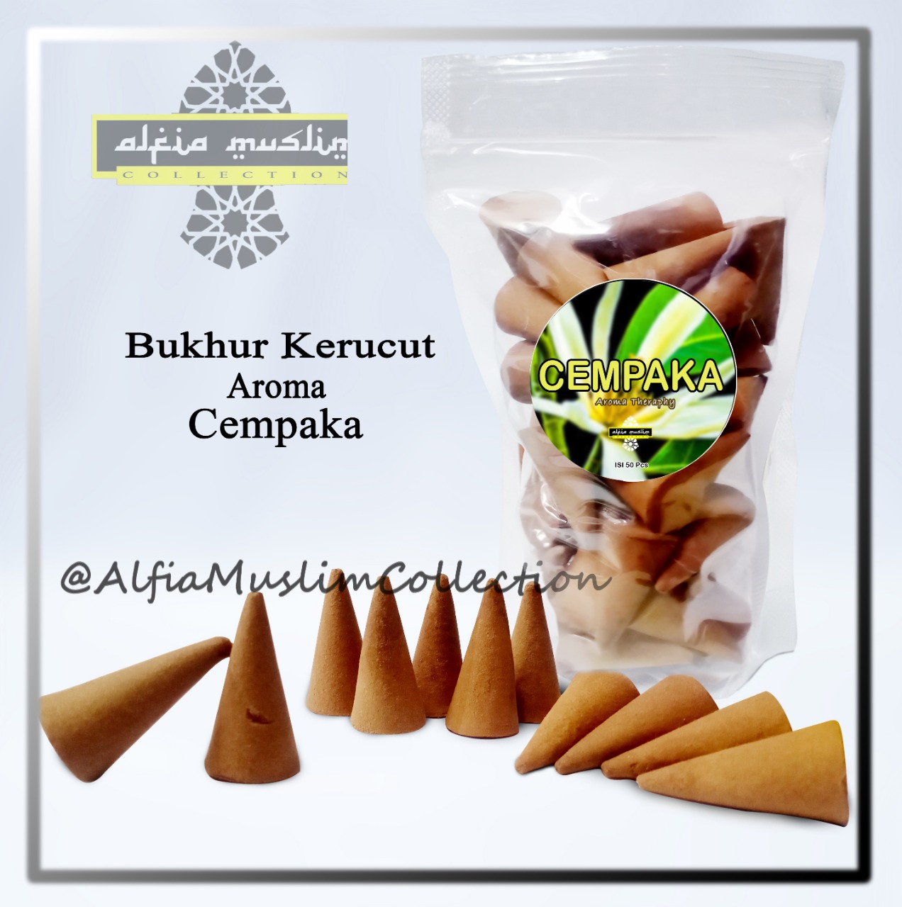 Buhur Cempaka Bukhur Dupa Gahru Kerucut Pengharum Ruangan Isi 50 pcs ...