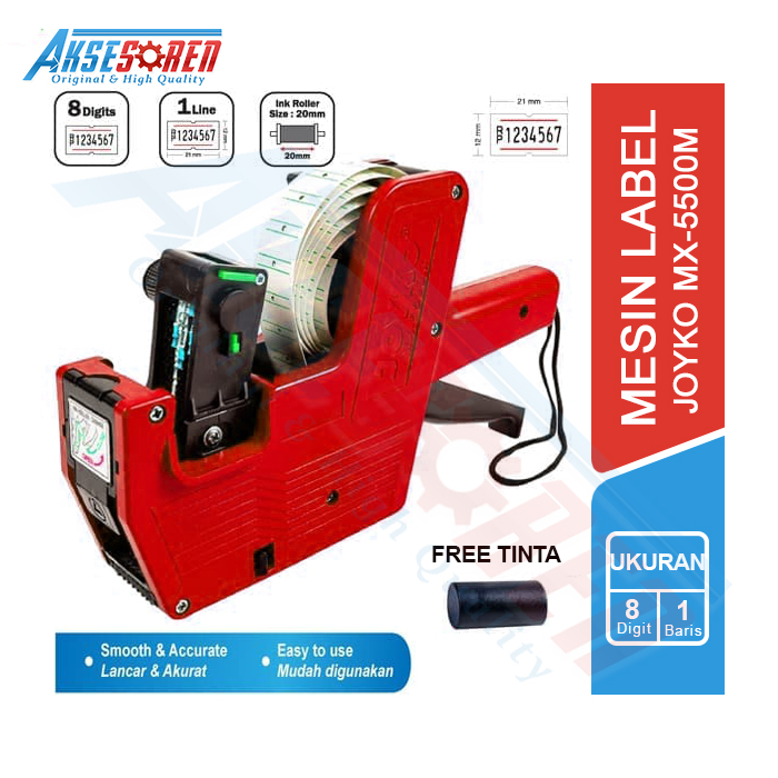 Mesin Label Harga Joyko [MX-5500M] / Alat Cetak 1 Line Baris / Print ...