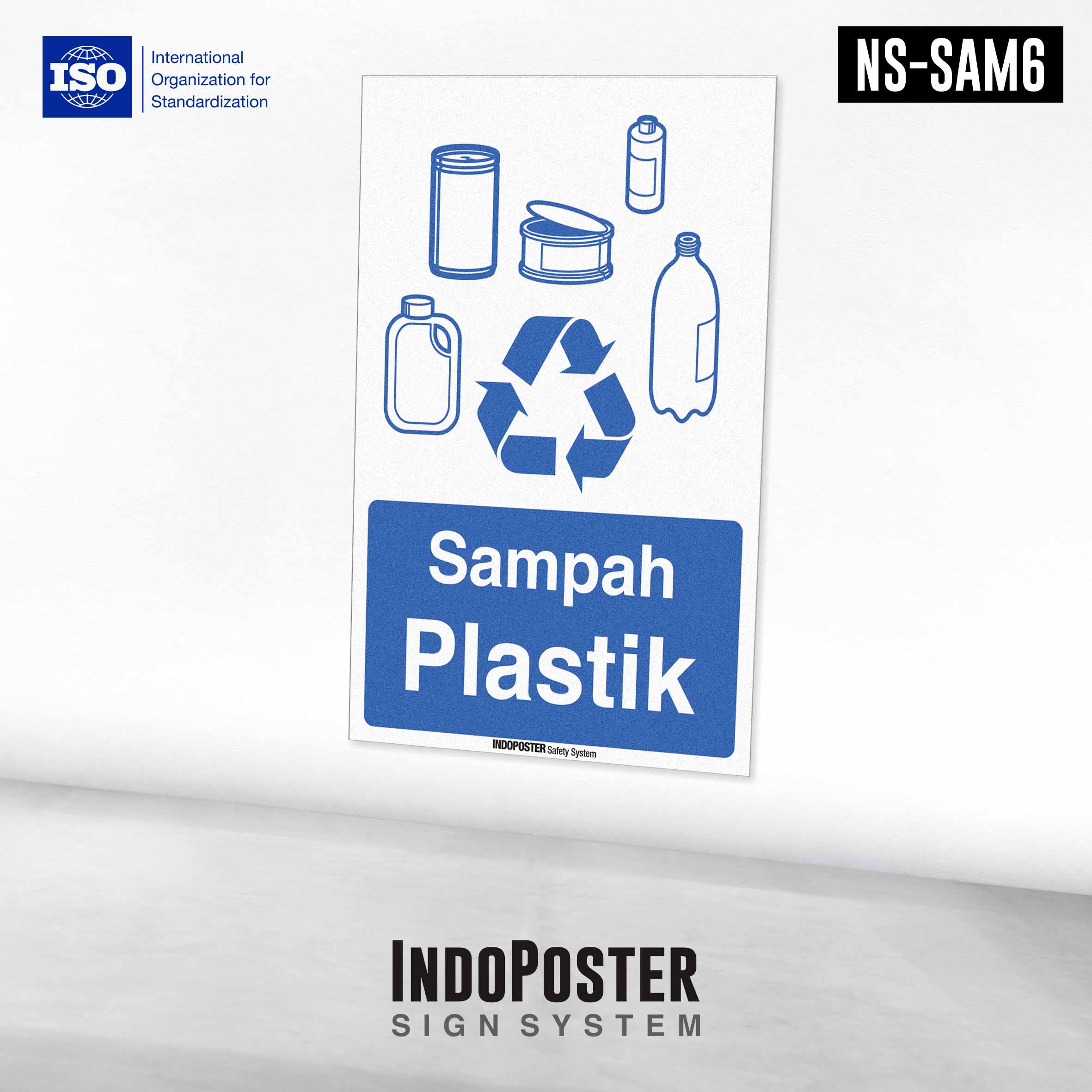 Stiker Safety Sign K3 ISO Sampah Plastik | Lazada Indonesia