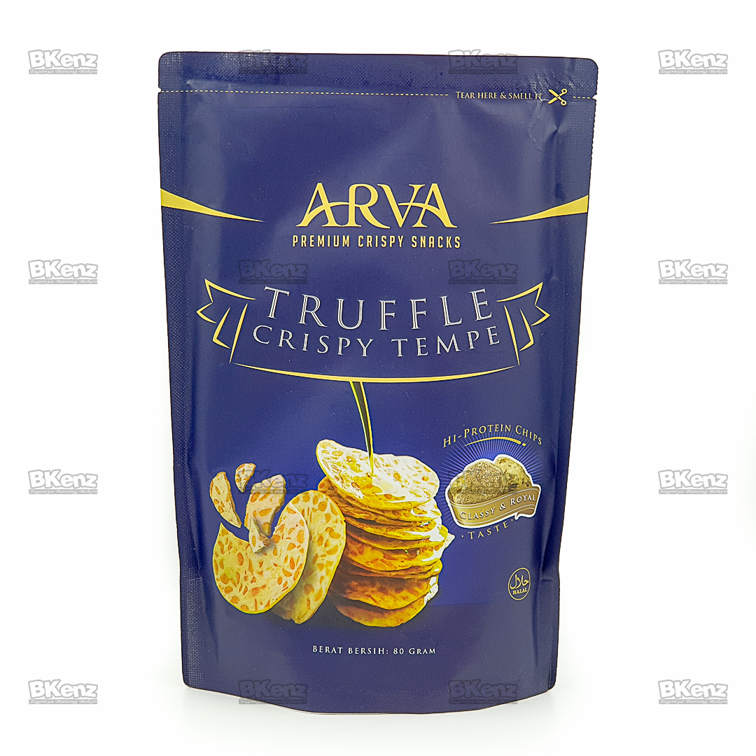 Arva Keripik Tempe Crispy Rasa Truffle Mala Honey Butter Himalayan Salt ...
