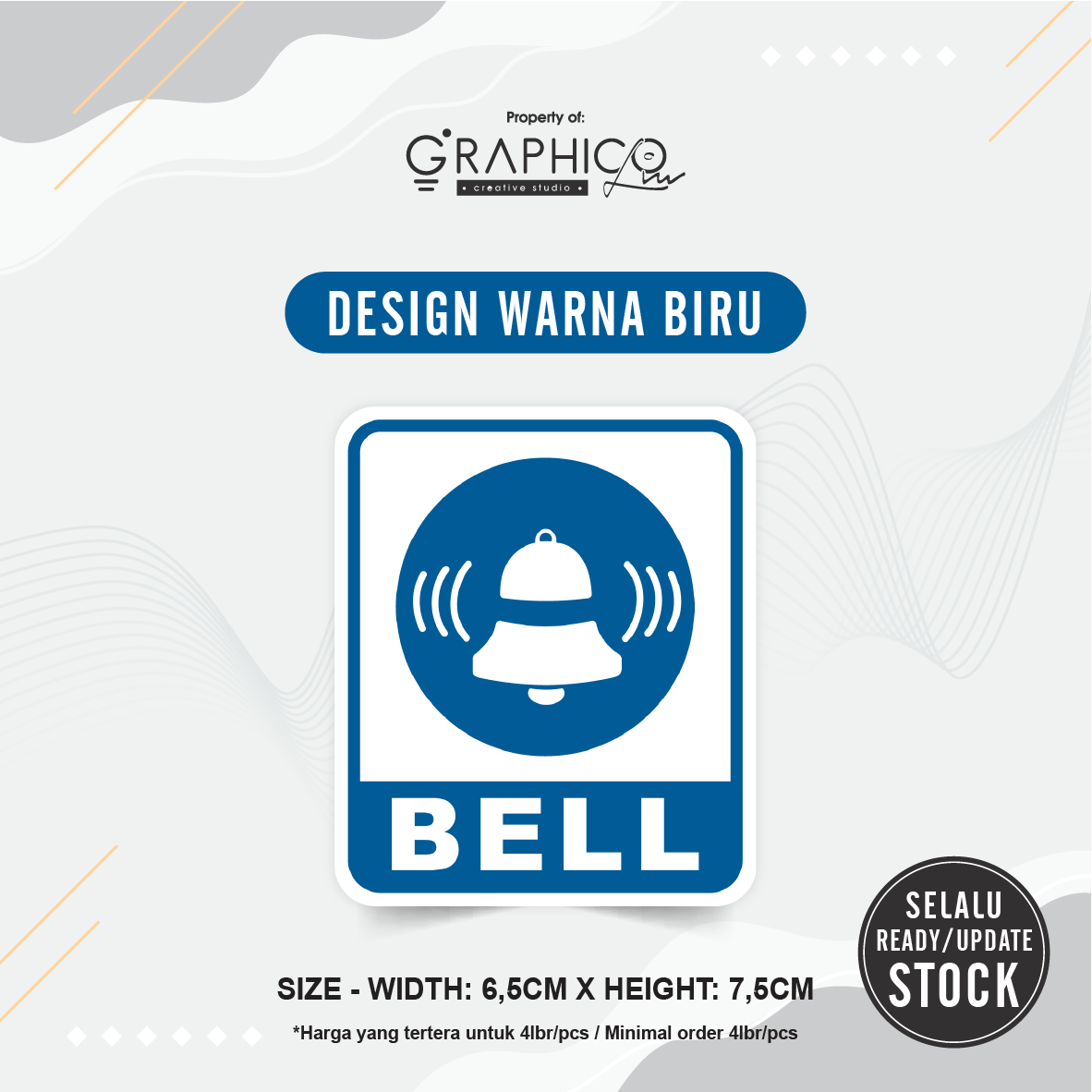 Stiker Label Bell - Per/4 lbr (6,5x7,5cm) | Lazada Indonesia