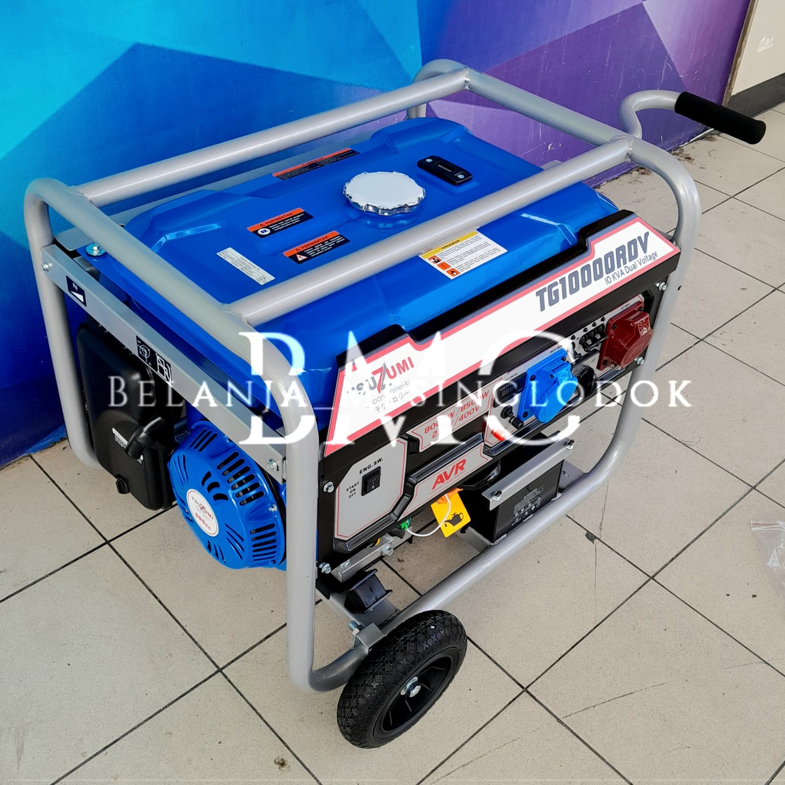 Genset Open Bensin 10 kva 8000 watt 3 phase 1 phase Tsuzumi Japan Tech ...