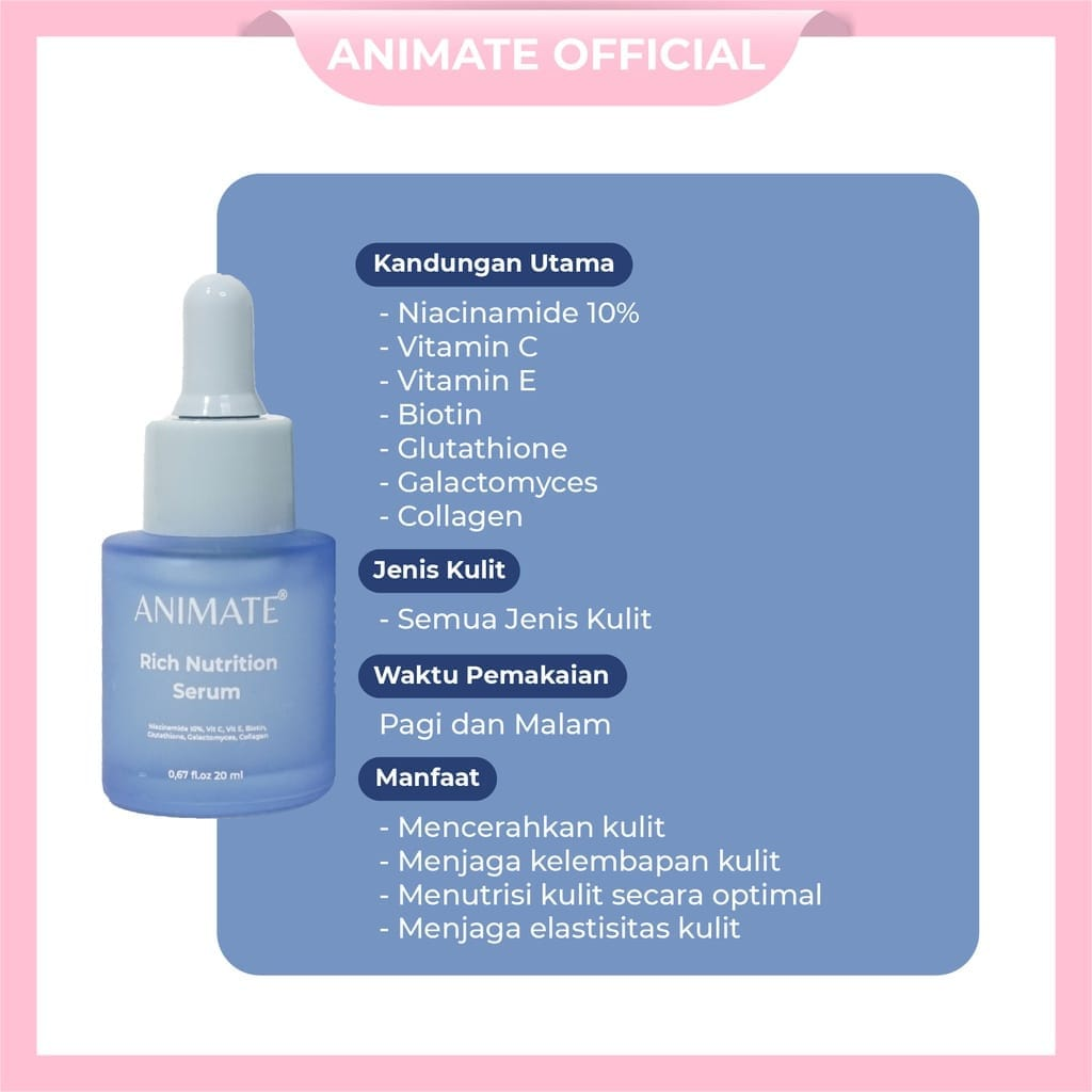 Serum Animate 20ml - Dark Spot - Vitamin C + Collagen - 24K Gold - Acne ...