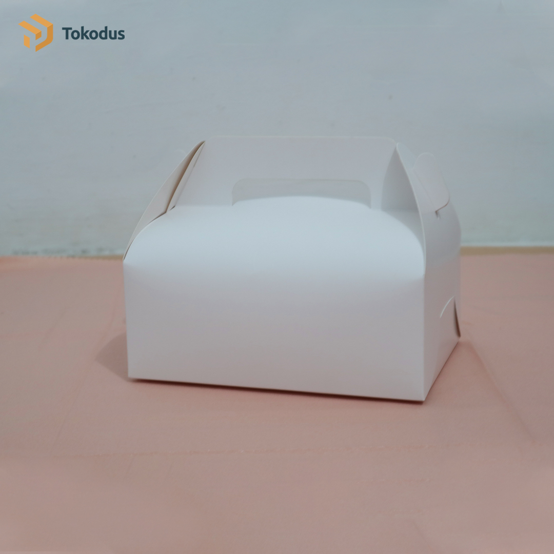 Kardus Gable Box Jinjing 20x15x8 Ivory Hampers/Kado/Kue/Bolu (Bisa ...