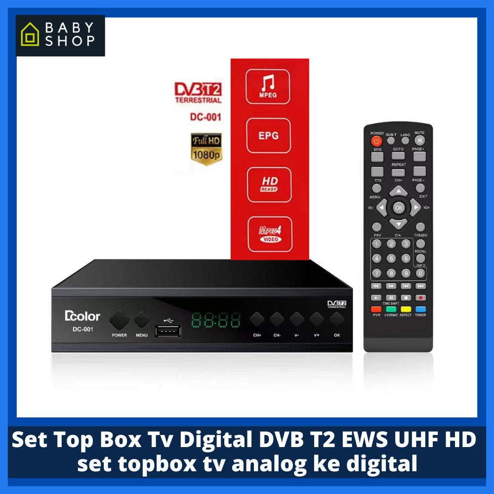 Set Top Box Tv Digital DVB T2 EWS UHF HD set topbox tv analog ke ... Set Top Box Tv Digital DVB T2 EWS UHF HD set topbox tv analog ke ...