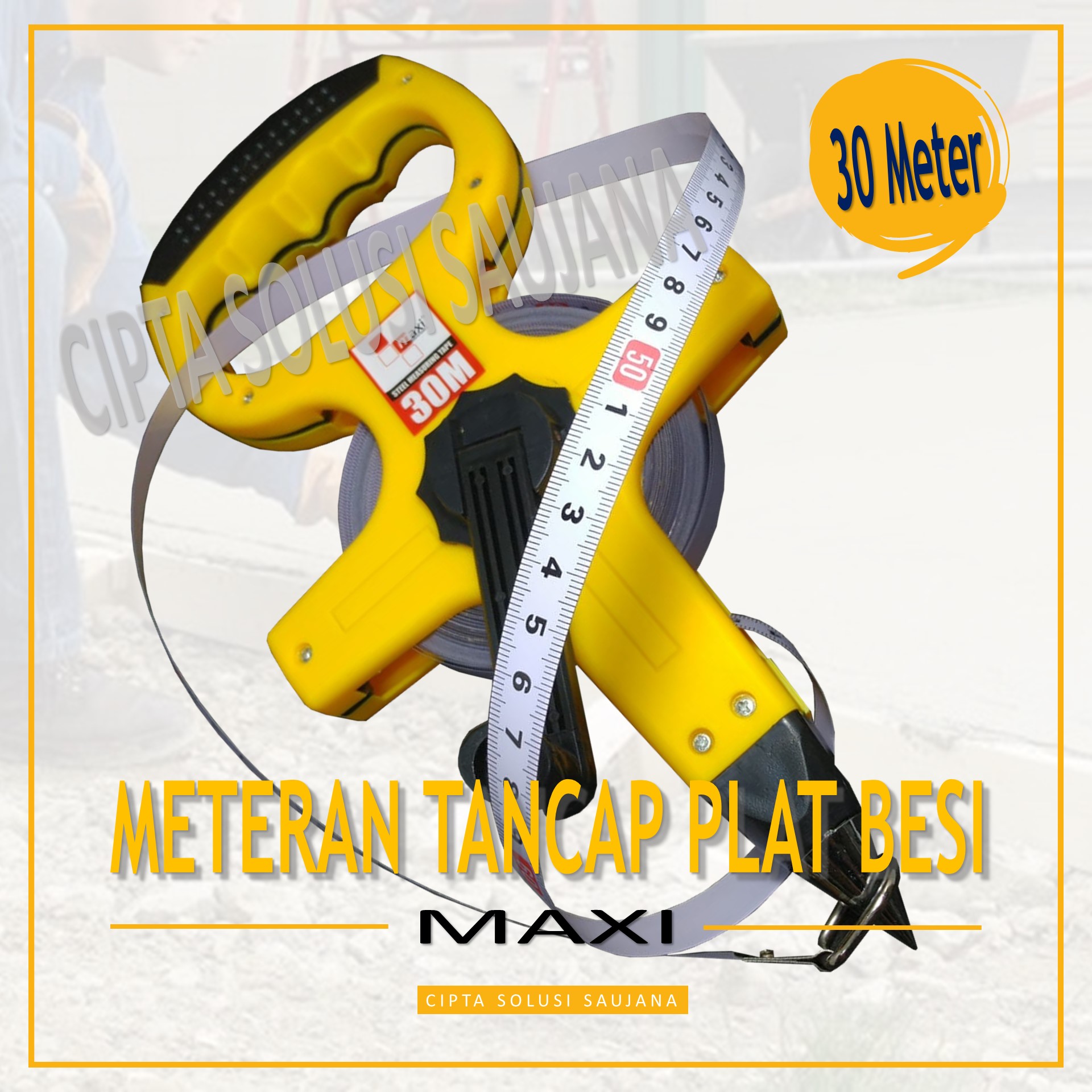 MAXI METERAN TANCAP 30M METERAN TANAH METERAN PLAT BESI BODI FIBERGLASS ...