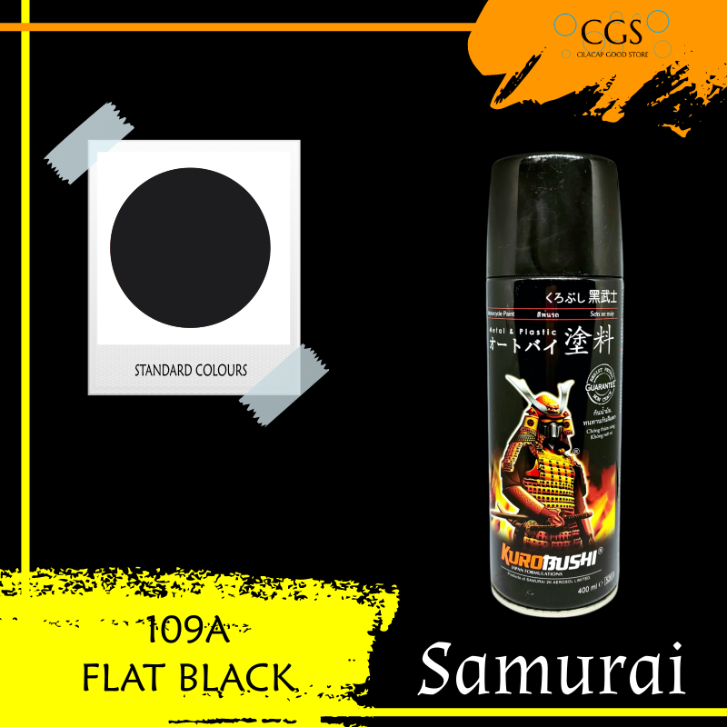 CAT SAMURAI BLACK FLAT 109A - cat samurai hitam dof - cat samurai hitam ...