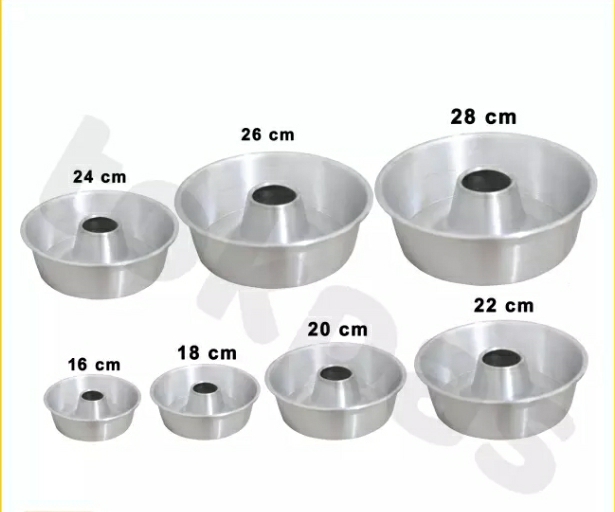 LOYANG CETAKAN KUE BOLU TULBAN/PULDE UKURAN 16CM, 18CM, 20CM, 22CM ...