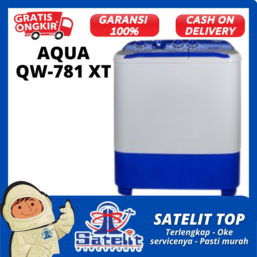 MESIN CUCI / WASHING MACHINE AQUA QW-781 XT | Lazada Indonesia