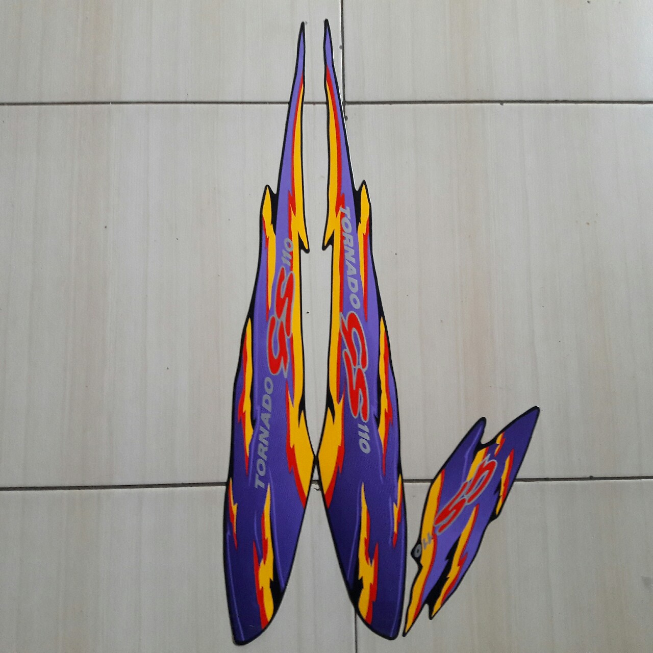 sticker striping motor Suzuki gs tornado 1996 merah | Lazada Indonesia