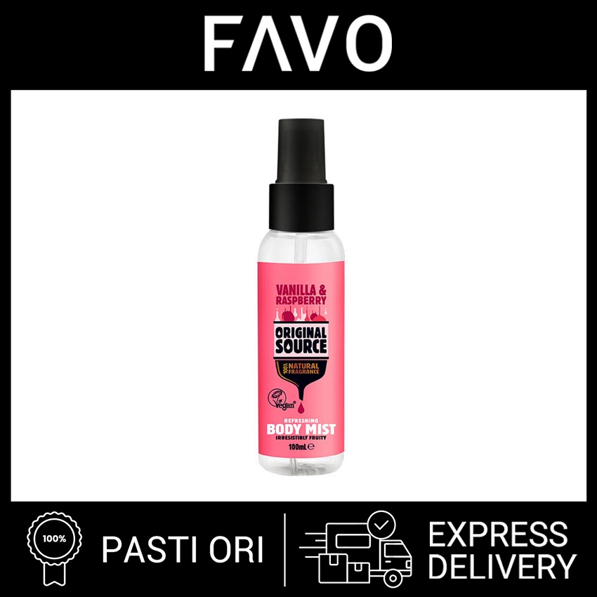 Original Source Body Mist Vanilla & Raspberry - 100 mL | Lazada Indonesia