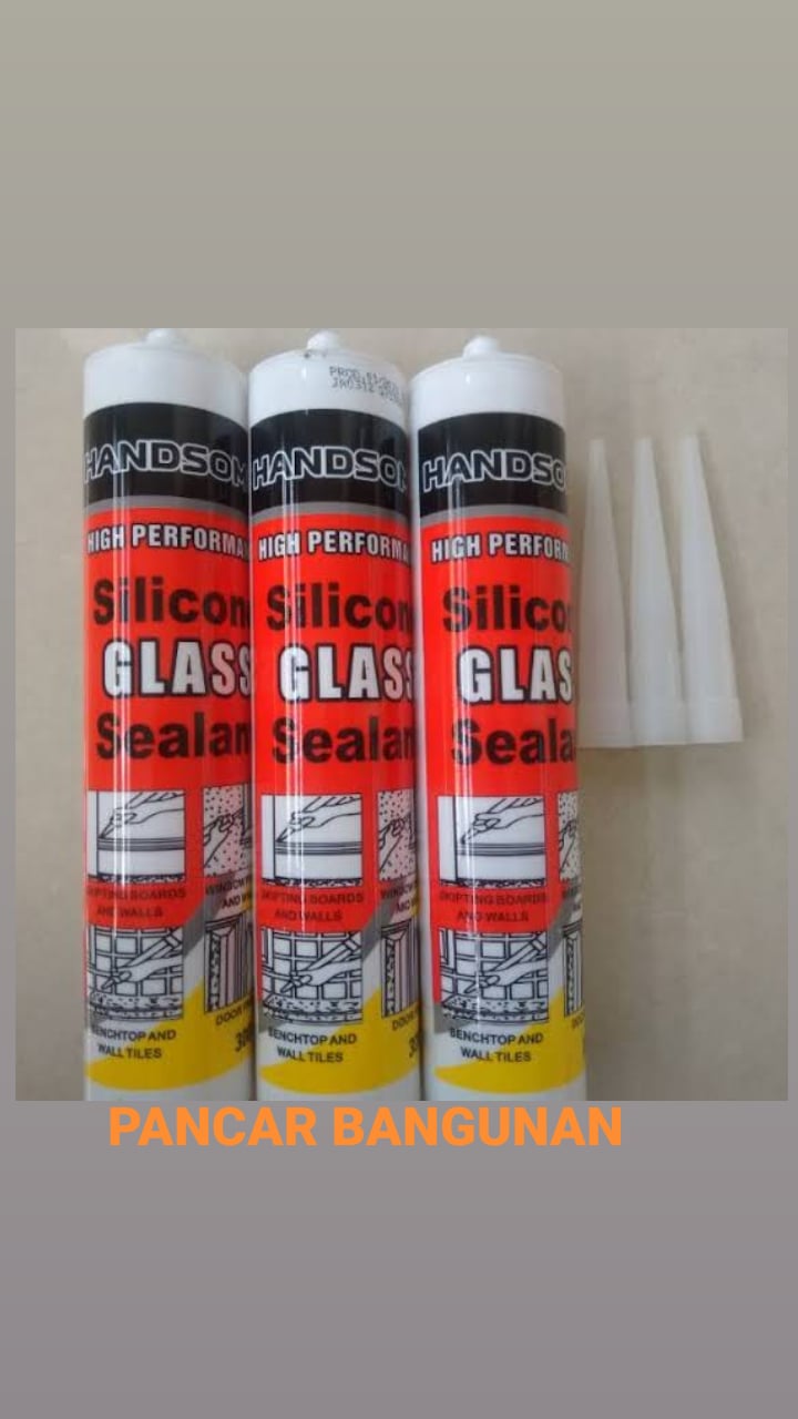 LEM BOTOL KACA HANDSOME - SILICONE GLASS SEALANT - LEM SILICONE SEALANT ...