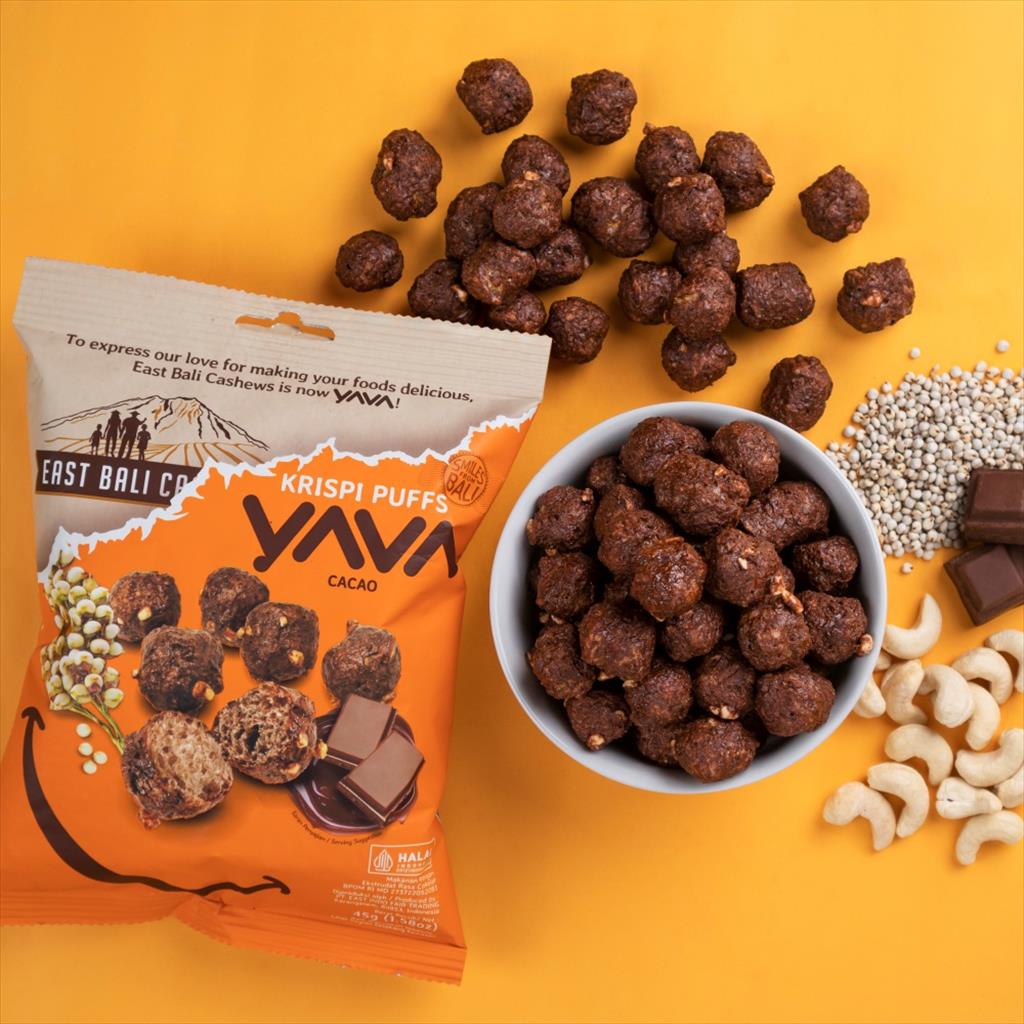 YAVA Krispi Puffs Cacao 45g Snack Vegan Camilan Sehat | Lazada Indonesia