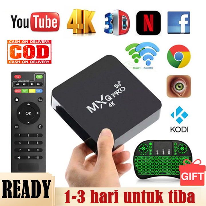 [Original] TV Box 4G+64G 4K Android S805 HD 3D Smart TV Box mxq Pro 2.4G WiFi Home Remote ...