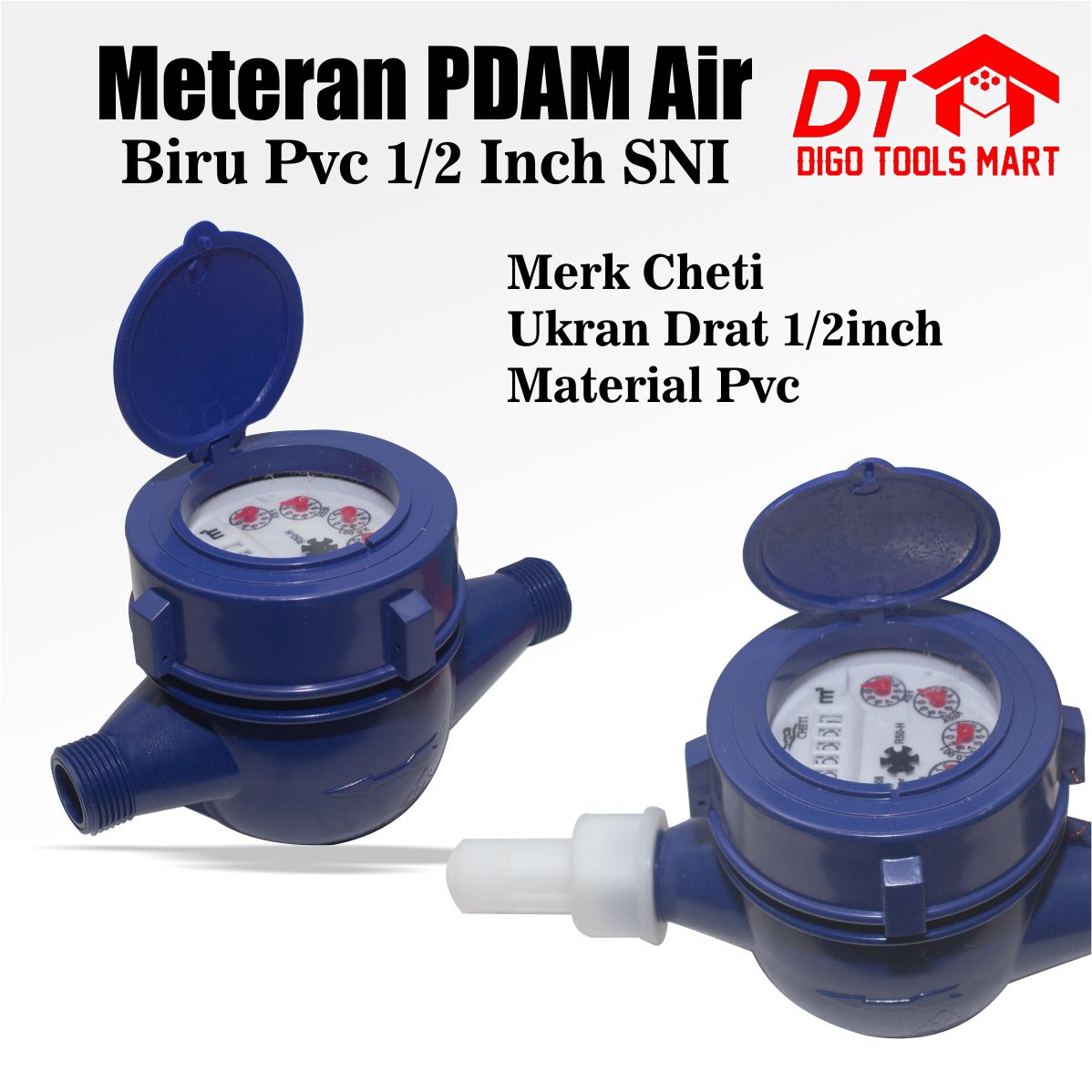 Meteran PDAM Air PVC SNI Anti Karat 1/2 Inci | Lazada Indonesia