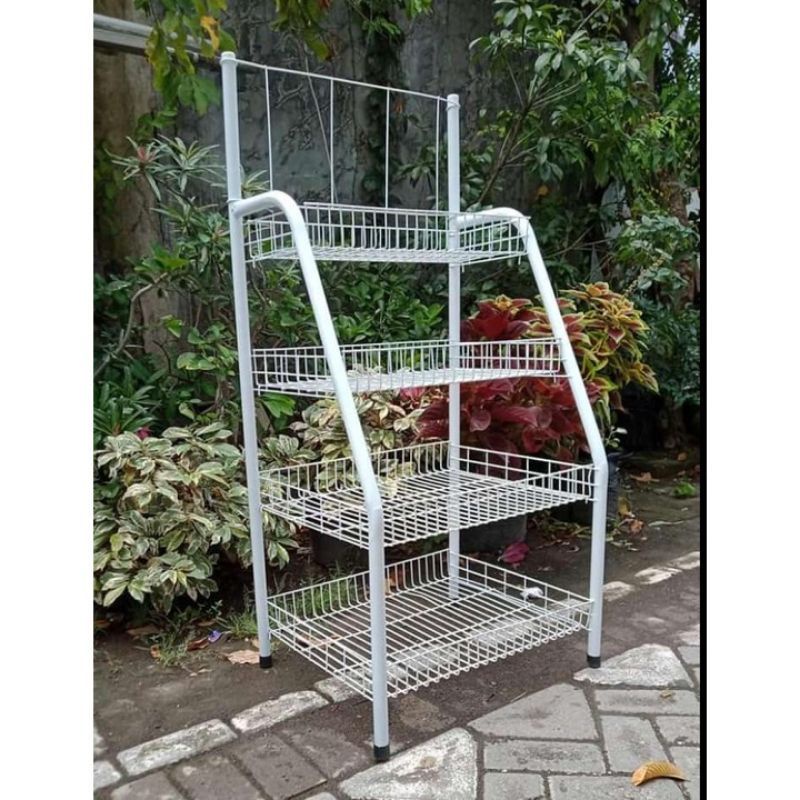 Rak chiki 4 Susun Serbaguna/Rak snack / rak serbaguna / rak dapur ...