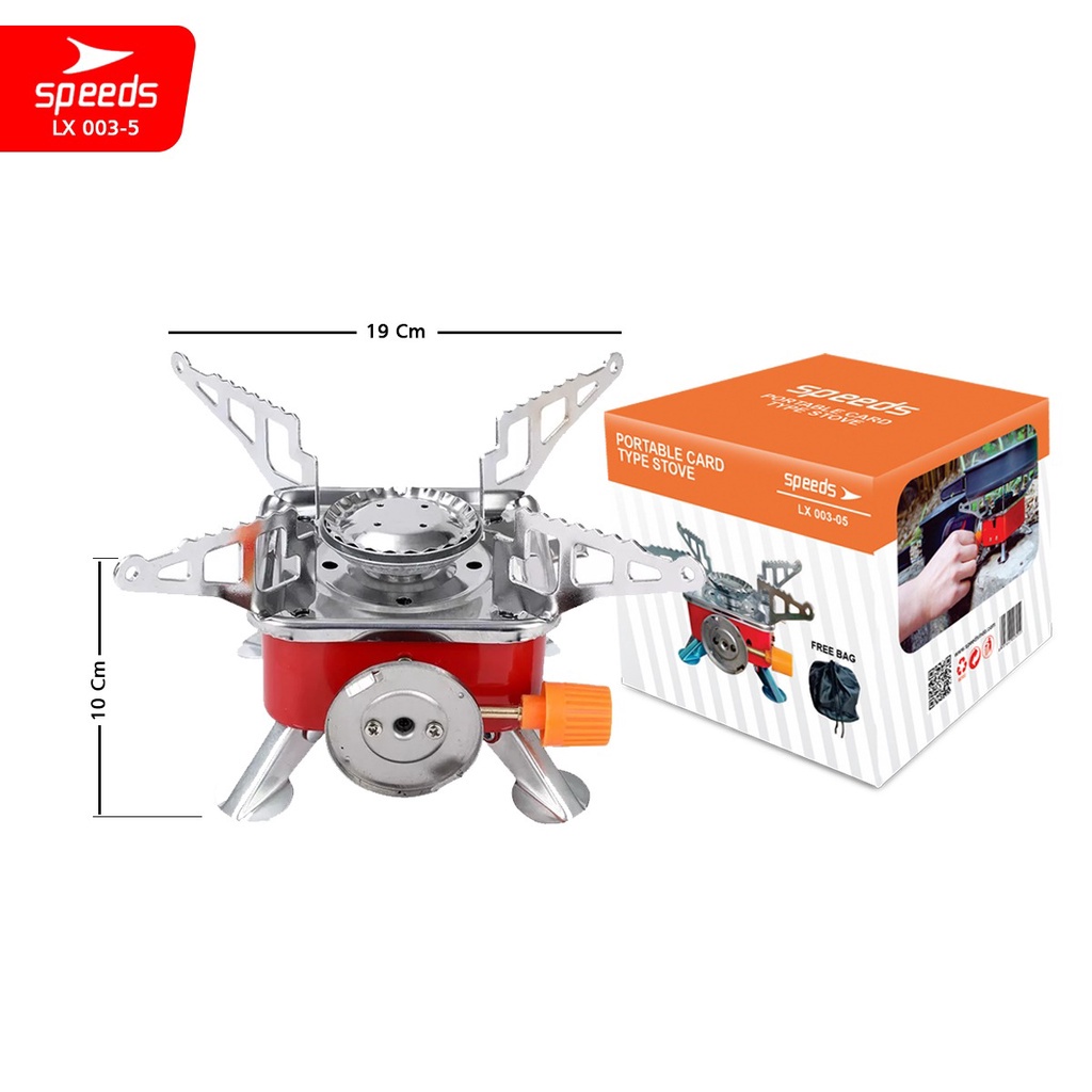 SPEEDS Alat Masak Set Mini Camping Cooking Set 2-3 Orang Nesting Stove ...