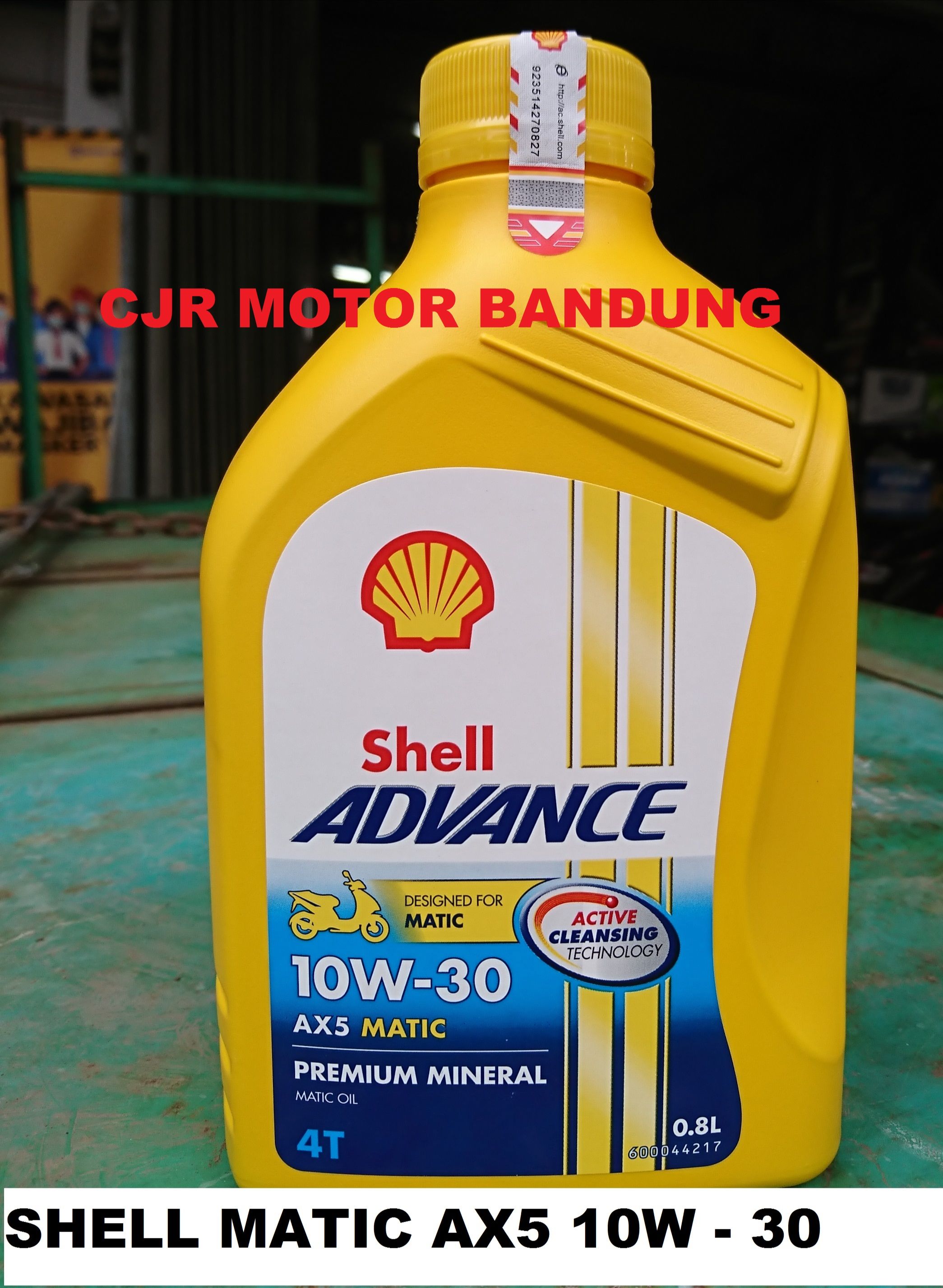 SHELL ADVANCE AX5 0.8L 10w 30 oli motor Scooter Matic ASLI BARU RESMI ...