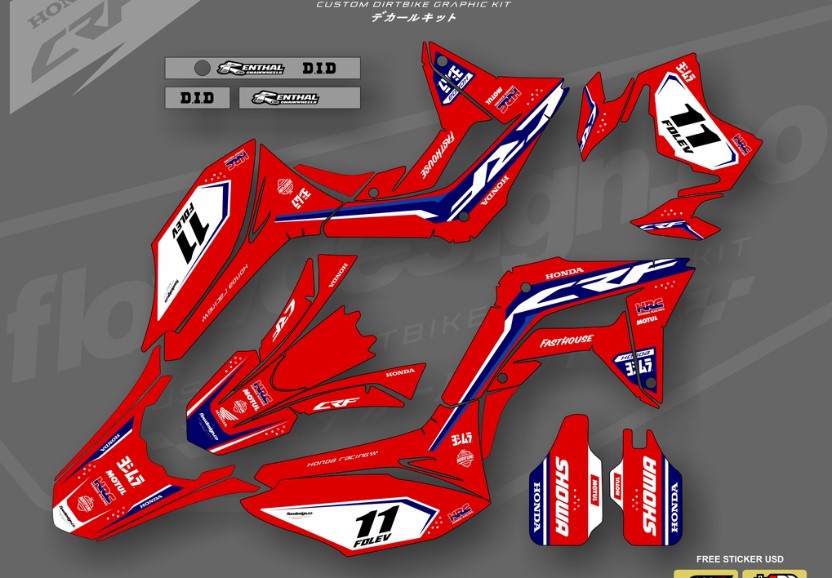 DECAL CRF KEREN CUSTOM NAMA DAN NOMOR | Lazada Indonesia