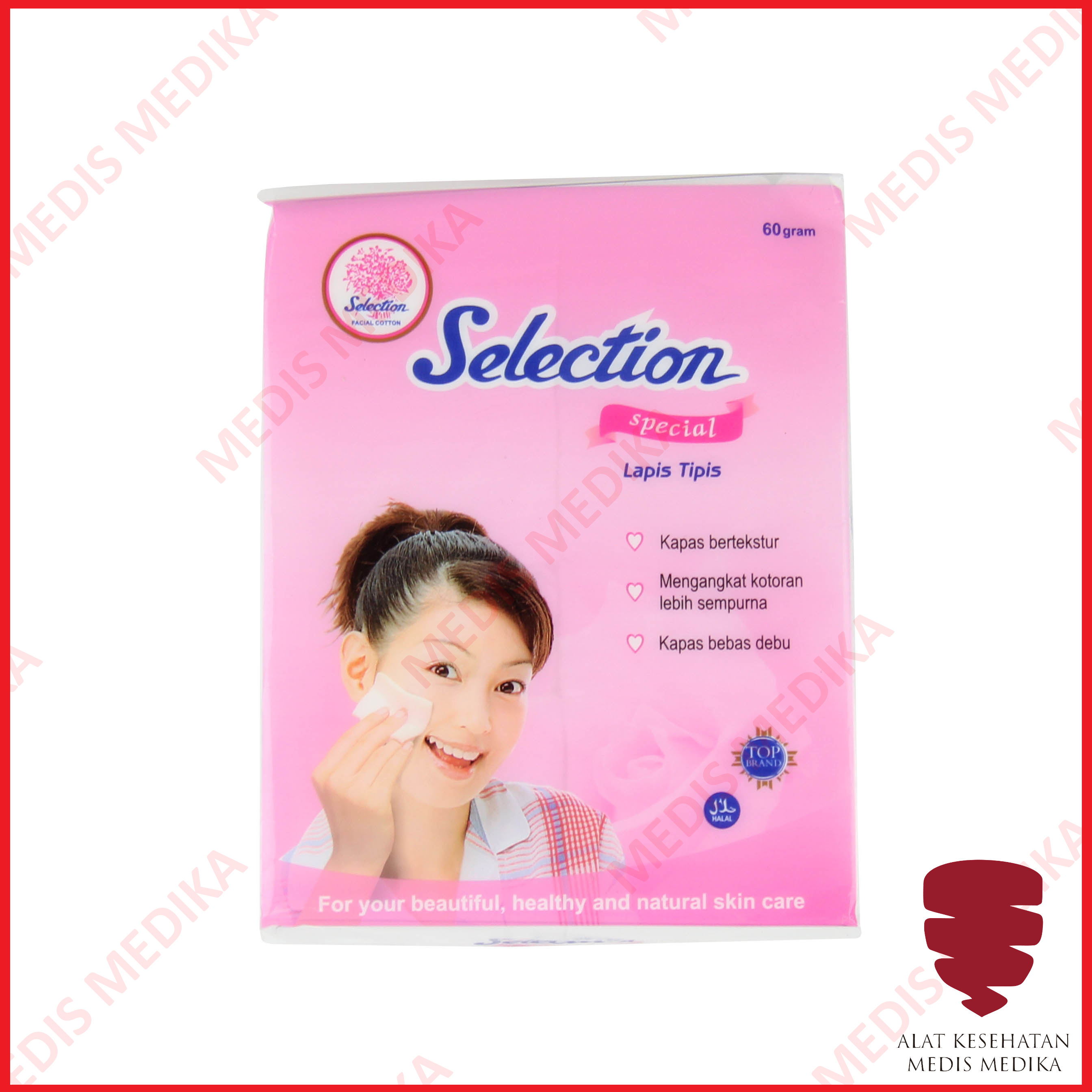 Kapas Selection Special Tipis 60 gr Facial Cotton Wajah Thin Zip Lock ...