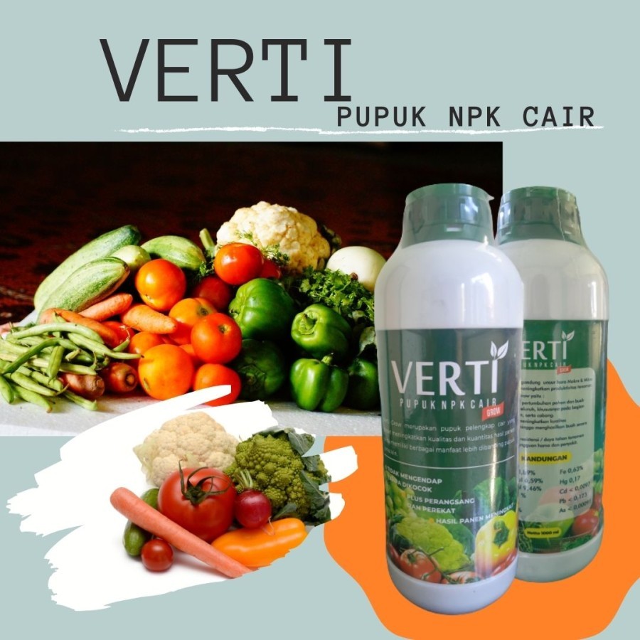Pupuk NPK Cair Verti Grow 1 Liter | Lazada Indonesia