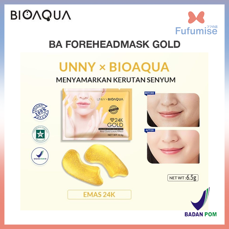BIOAQUA Masker | Lip Mask | Eye Mask 24K Forehead Mask | Smile Line ...