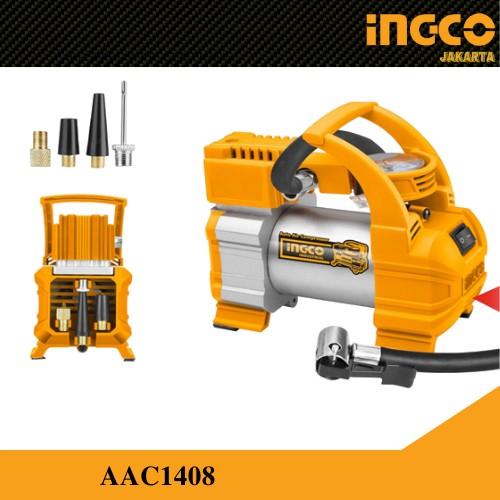 KOMPRESSOR MINI ISI ANGIN BAN MOBIL / POMPA ANGIN BAN INGCO AAC1408 ...