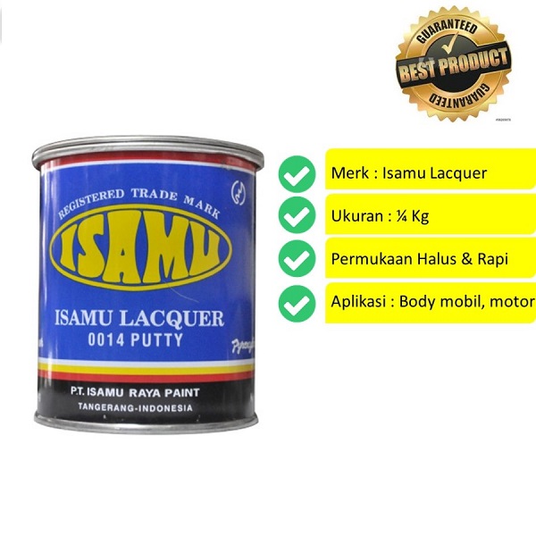 Dempul Isamu 1/4 kg Dempul body mobil / motor Dempul kayu kualitas ...