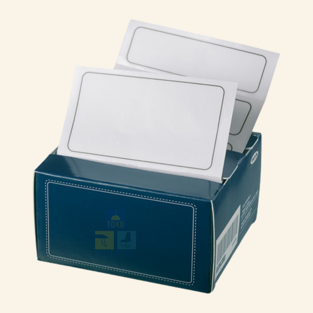 365 Label Memo Sticky Notes Putih Penanda Wadah Toples Penyimpanan Isi ...