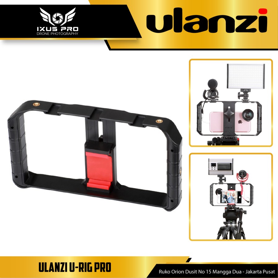 ULANZI U-RIG PRO Smartphone Video Rig 3 Bracket Phone Video Vlogging | Lazada Indonesia