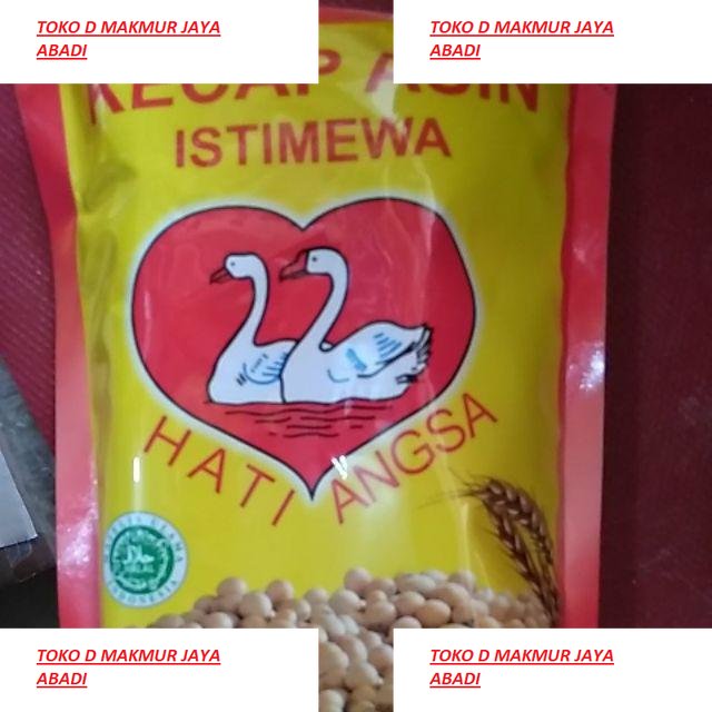 Kecap asin cap hati angsa 2 600ml Refill | Lazada Indonesia