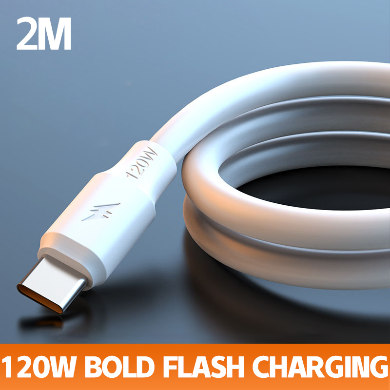 KYI Kabel Pengisian Cepat Arus Tinggi 120W Kabel Data Ponsel Cocok ...