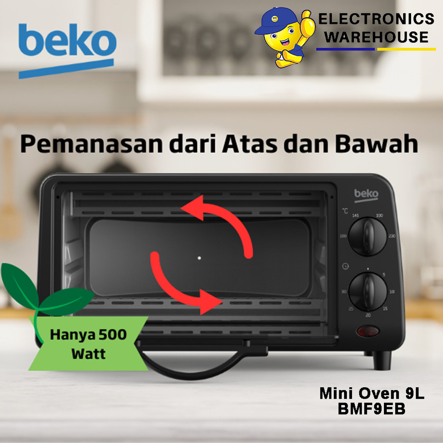 BEKO Mini Oven 9L BMF9EB | Lazada Indonesia