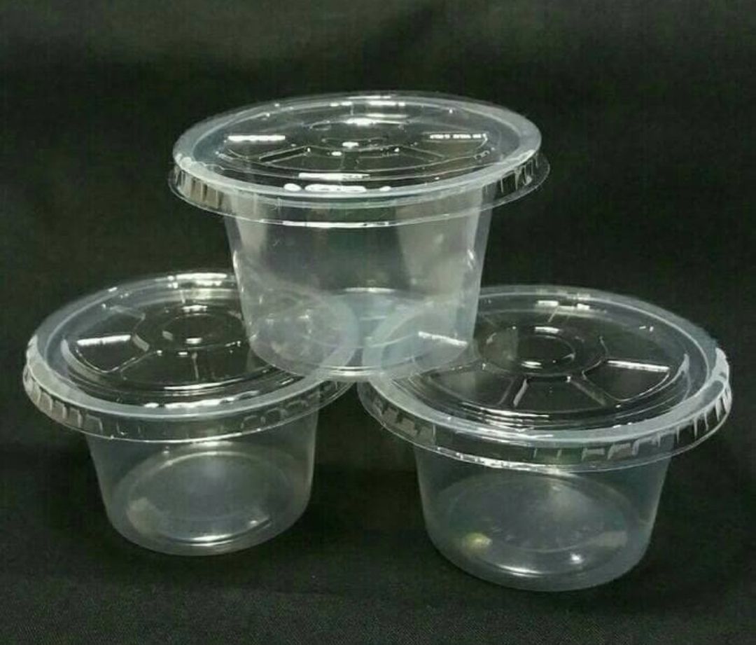 Cup plastik bening untuk es cream 90ml include tutup per50pcs | Lazada ...