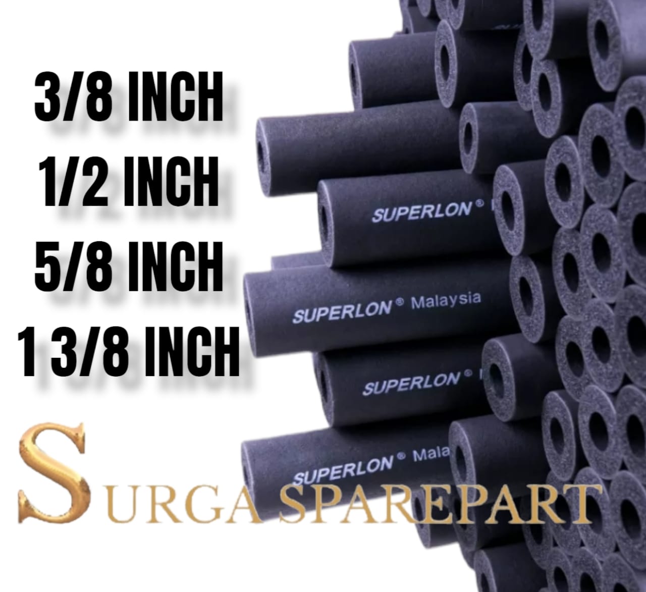 Pembungkus pipa ac mobil / Busa superlon pembungkus pipa ac | Lazada ...