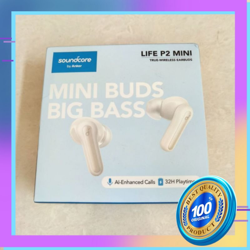 ANKER Soundcore Life P2 Mini True Wireless Earbuds A3944 Garansi Resmi ...
