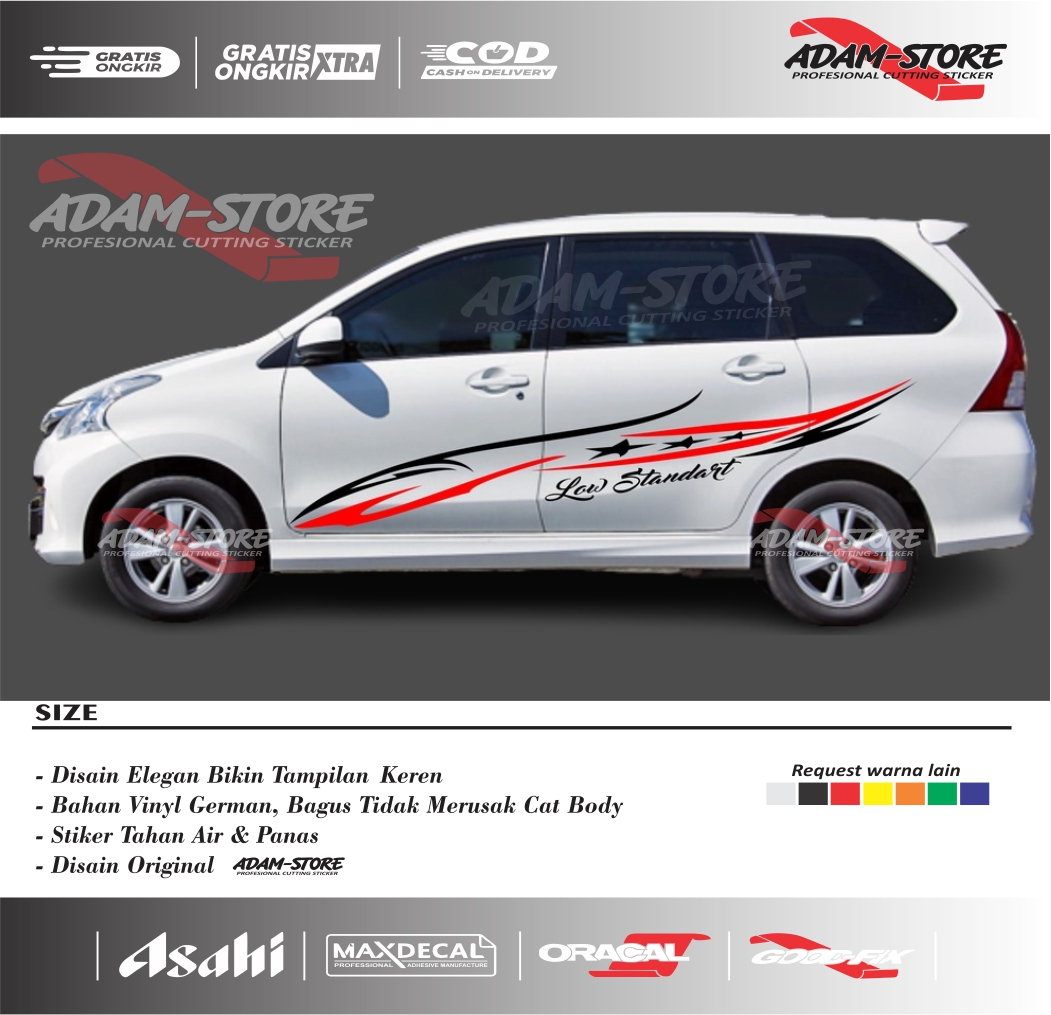 stiker mobil avanza stiker variasi mobil avanza sticker toyota avanza ...