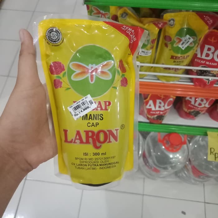 Kecap Manis Kedelai Cap Laron Asli Tuban 300 ML 300Ml kental Manis ...