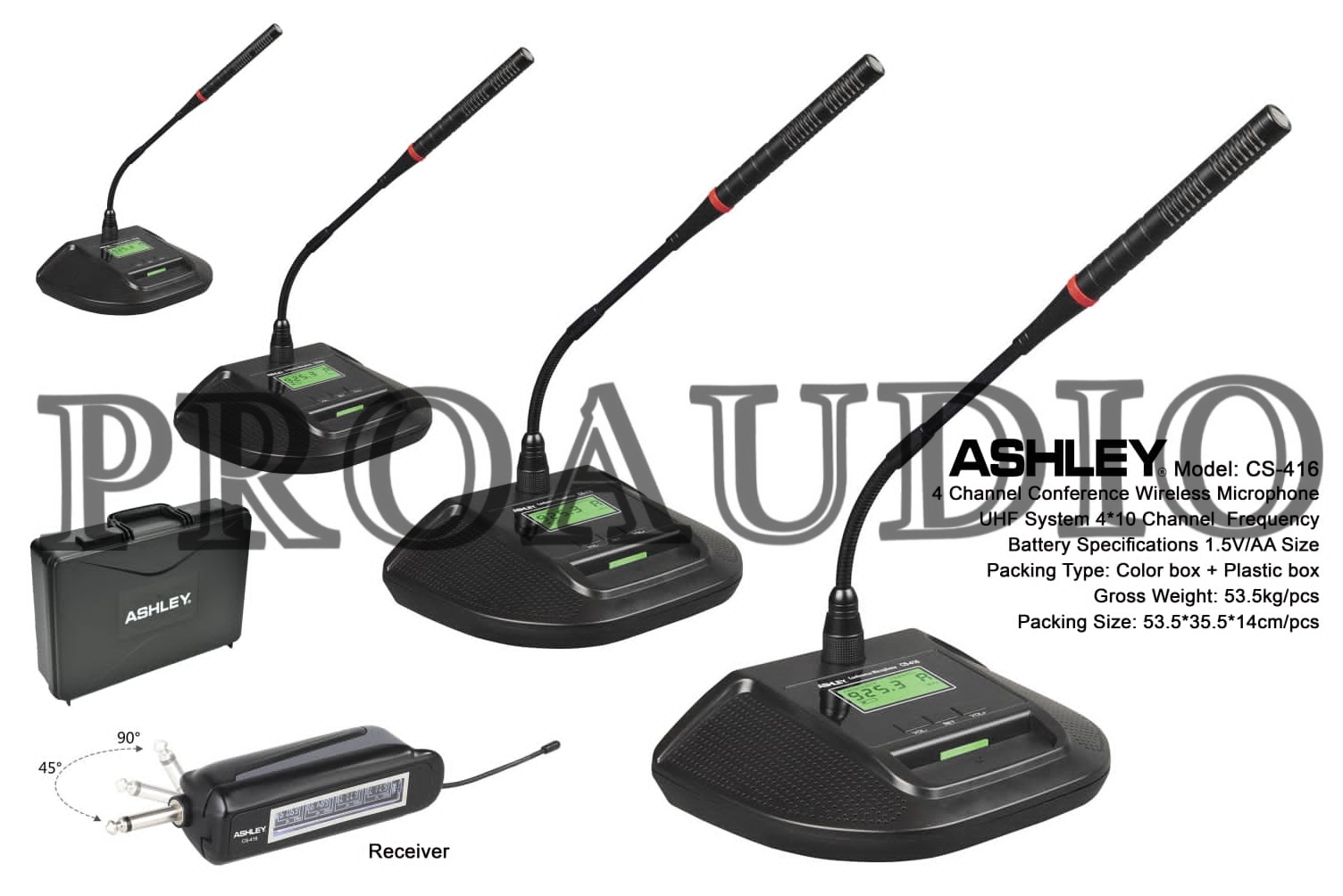 MIC MEJA CONFERENCE RAPAT WIRELESS ASHLEY CS 416 CS416 CS-416 ORIGINAL ...