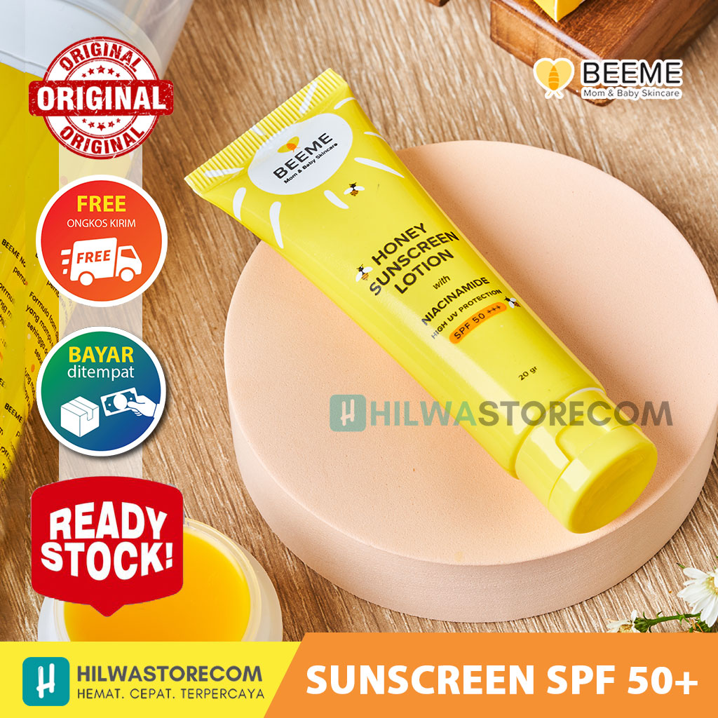 BEEME HONEY SUNSCREEN SPF 50 | BEEME SUNSCREEN KUNING - BEEMEE CREAM ...