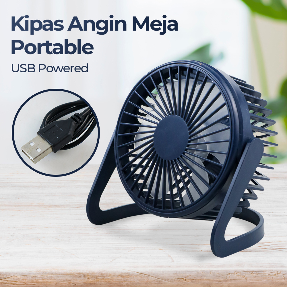 Kipas Angin Meja Portable USB Powered | Lazada Indonesia