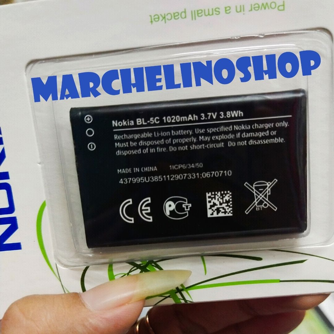 Batre NOKIA BL 5C Batu Baterai Battery BL5C OC /Nokia 105 Nokia 2626 ...