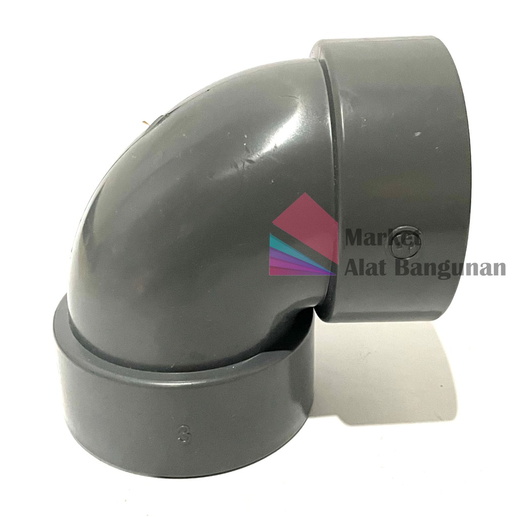 Knee PVC 4" SO / Knie Elbow 4 Inci / Keni Bengkokan Sambungan Pipa ...